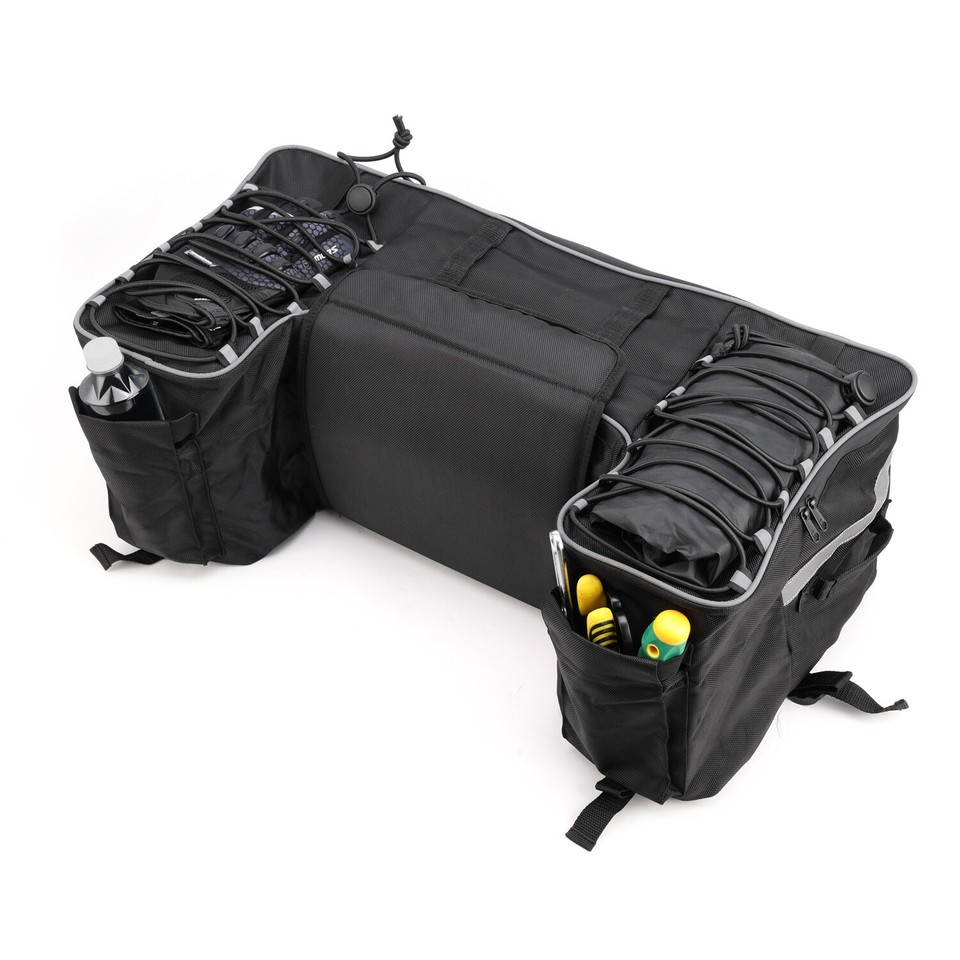 ATV Rear Rack Cargo Bags Storage Bag for Polaris Sportsman 570 800 850 ...