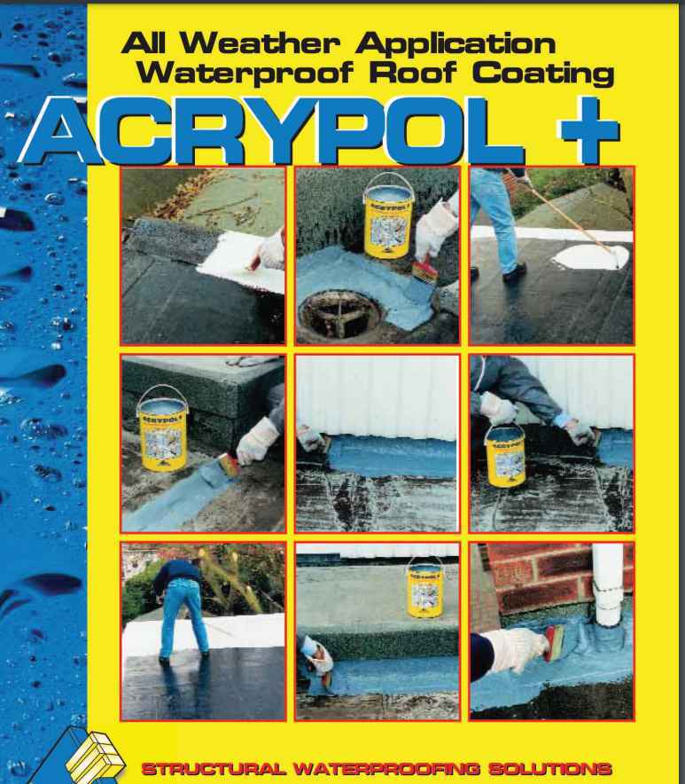 CROMAR ACRYPOL + WATERPROOF ROOF COATING WITH FIBRE BLACK 5KG/20KG ...