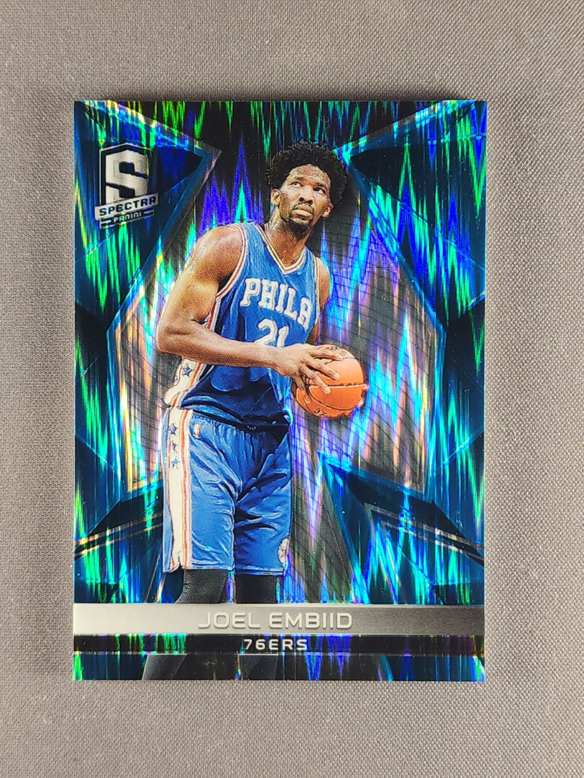 2016-17 Panini Spectra #70 Joel Embiid #21/60 Neon Blue Prizm eBay 1/1 ...