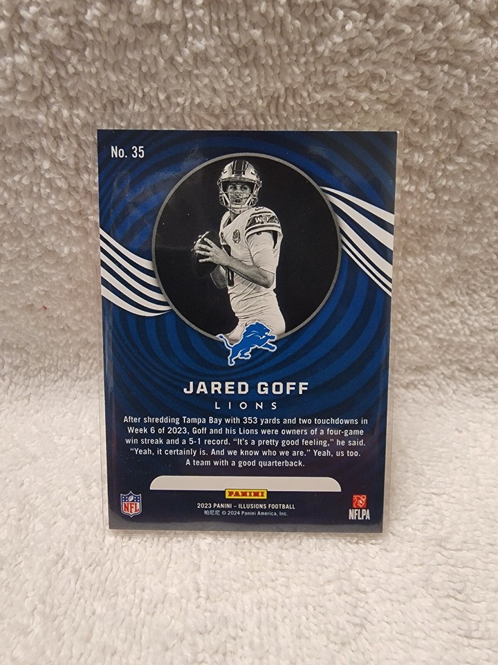 2023 Panini Illusions - Orange #35 Jared Goff | eBay