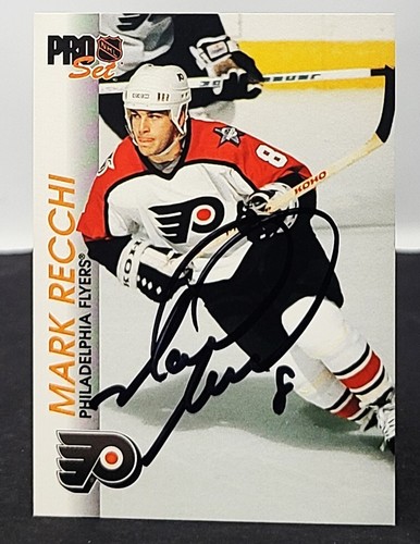 MARK RECCHI Signed Autograph 1992 Pro Set Hockey Card #131 Philadelphia ...
