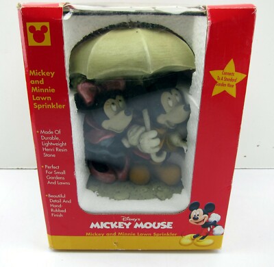 NEW Vintage Disney Mickey And Minnie Mouse Lawn Sprinkler Disney By ...