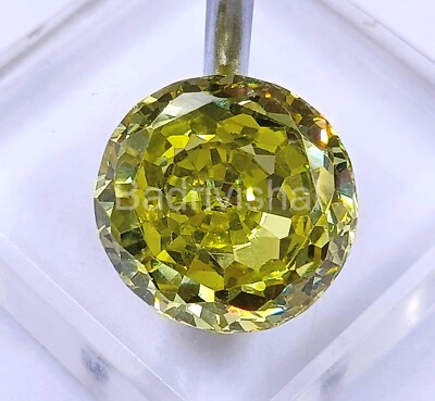 63 CT/18X18 MM CERTIFIED NATURAL YELLOW SPINEL RARE ROUND CUT LOOSE ...