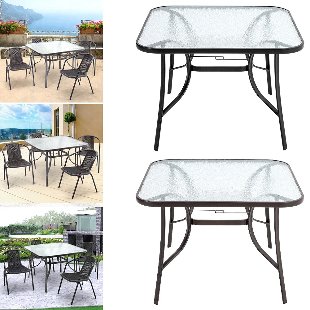 Folding Glass Dining Table