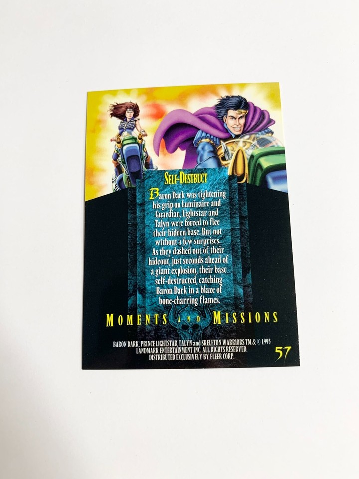 Self-Destruct 1995 Fleer Ultra Skeleton Warriors Card # 57 | eBay