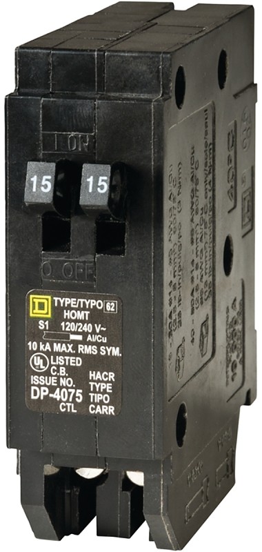Square D - HOMT1515CP Homeline 2-15 Amp Single-Pole Tandem Circuit ...