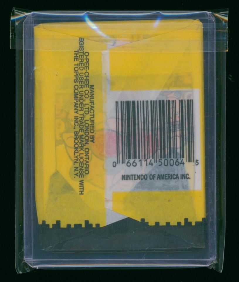 1989 O-PEE-CHEE OPC NINTENDO GAMEPACK SERIES 1 UNOPENED WAX PACK ...