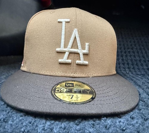 NEW ERA 59FIFTY LA Cap Brown 7 1/2 | eBay