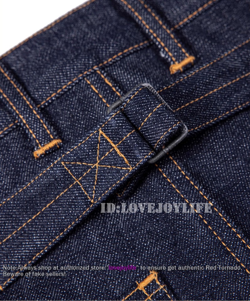 Red Tornado Vintage Railroad Worker Pants Men Workwear Jeans Raw Denim ...
