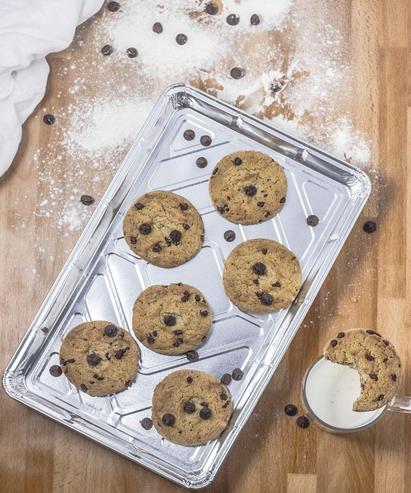 Caterserve Aluminium Foil Trays Containers for Baking Cooking Freezing ...