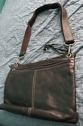 Fossil Sutter MultiPocket Messenger Bag Crossbody 90s Y2K Leather ...