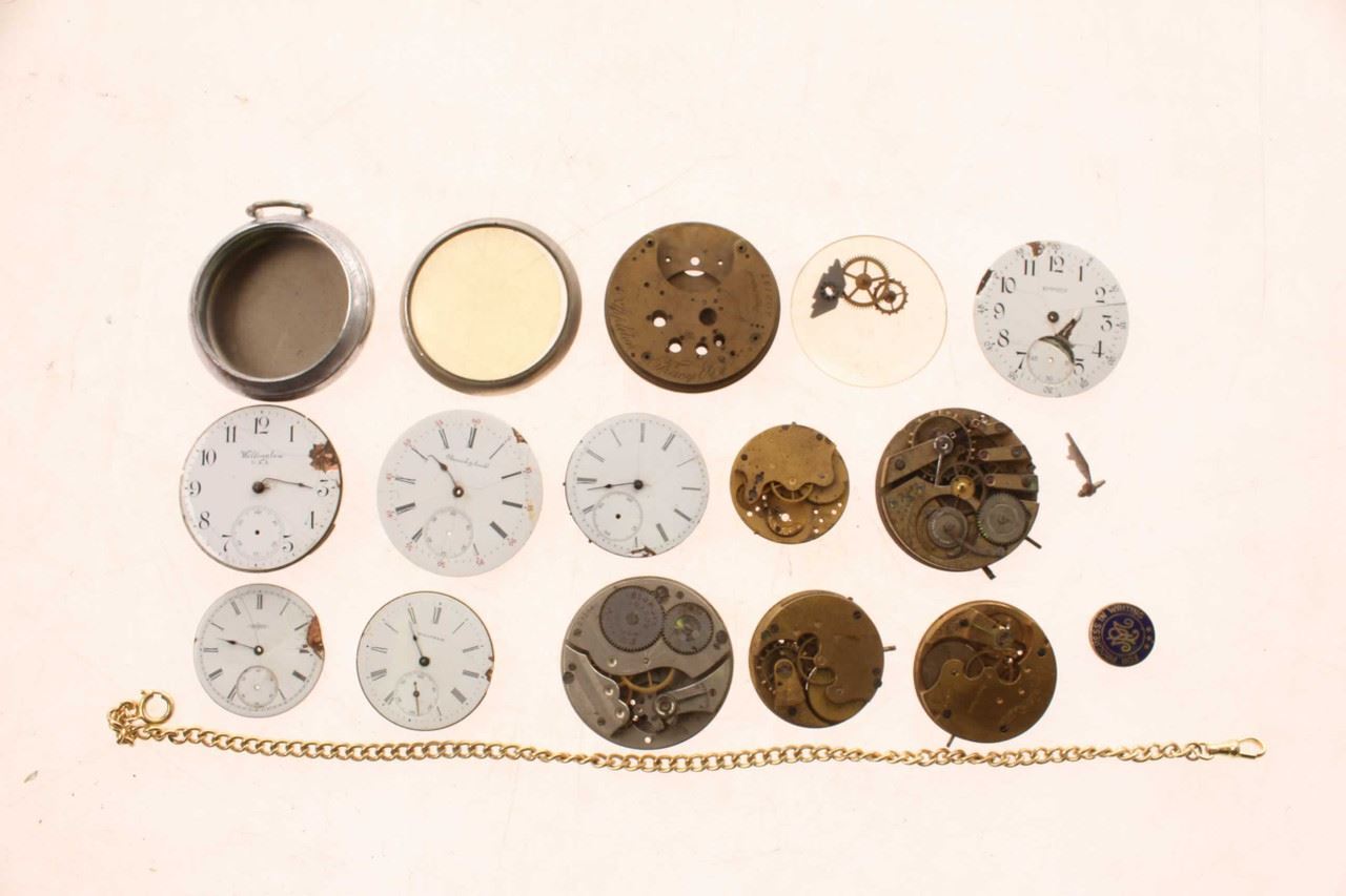 12+ Antique Pocket Watch Parts Elgin Waltham Appleton Tracy & More | eBay