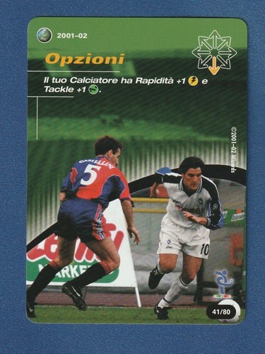 NICOLA VENTOLA Marcello Castellini 2001-02 Football Champions Game Card ...