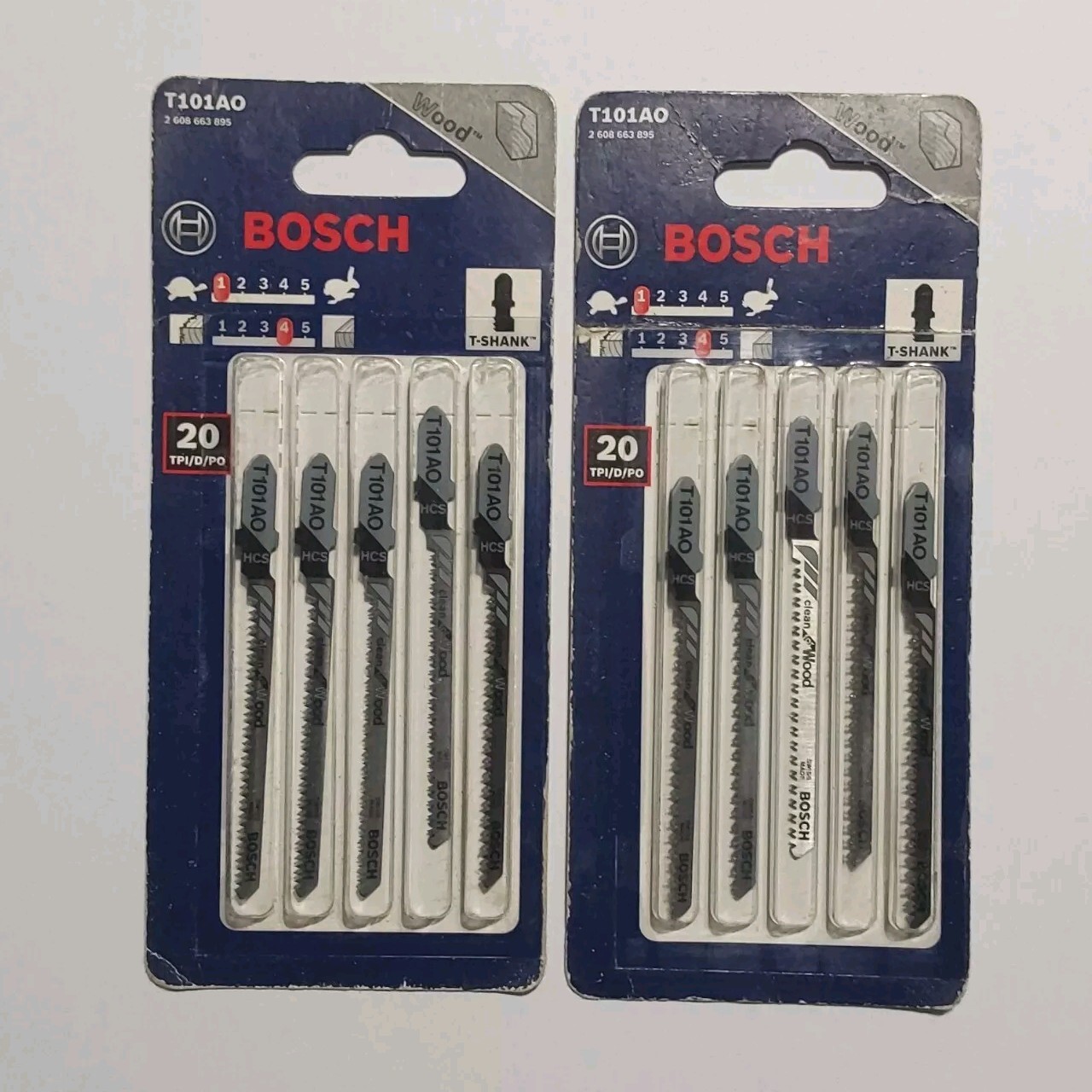 NEW Bosch T101AO T-Shank Jig Saw Blades 3.25 Inch 20 TPI Lot Of 10 | eBay