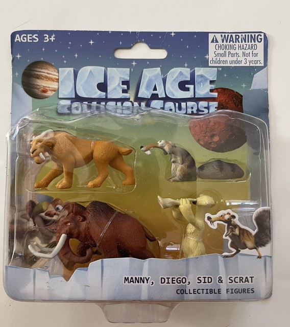 Ice Age Collision Course Manny Diego Sid Scrat Action Figures 2016 4pk ...