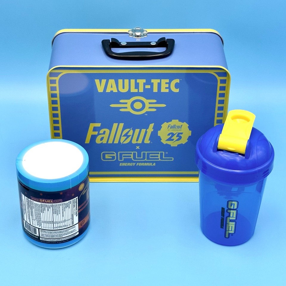 G Fuel Fallout Nuka Cola Quantum Metal Collector's Lunch Box w/ Glow ...