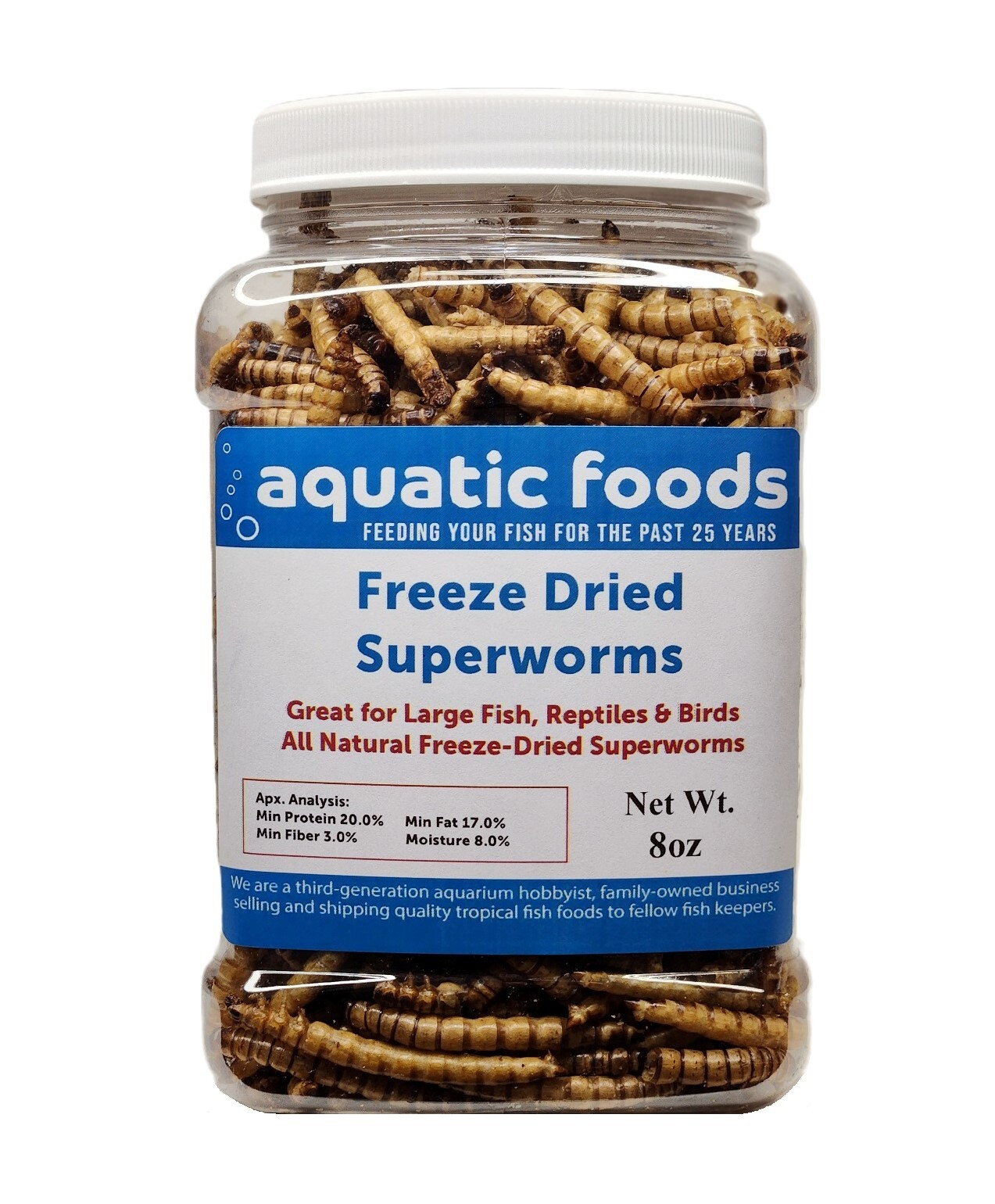 Superworms--Freeze Dried for Koi, Large Fish, Turtles, Birds, Reptiles. JAR | eBay