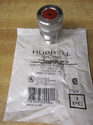 Hubbell SHC1021 Cord Connector | eBay