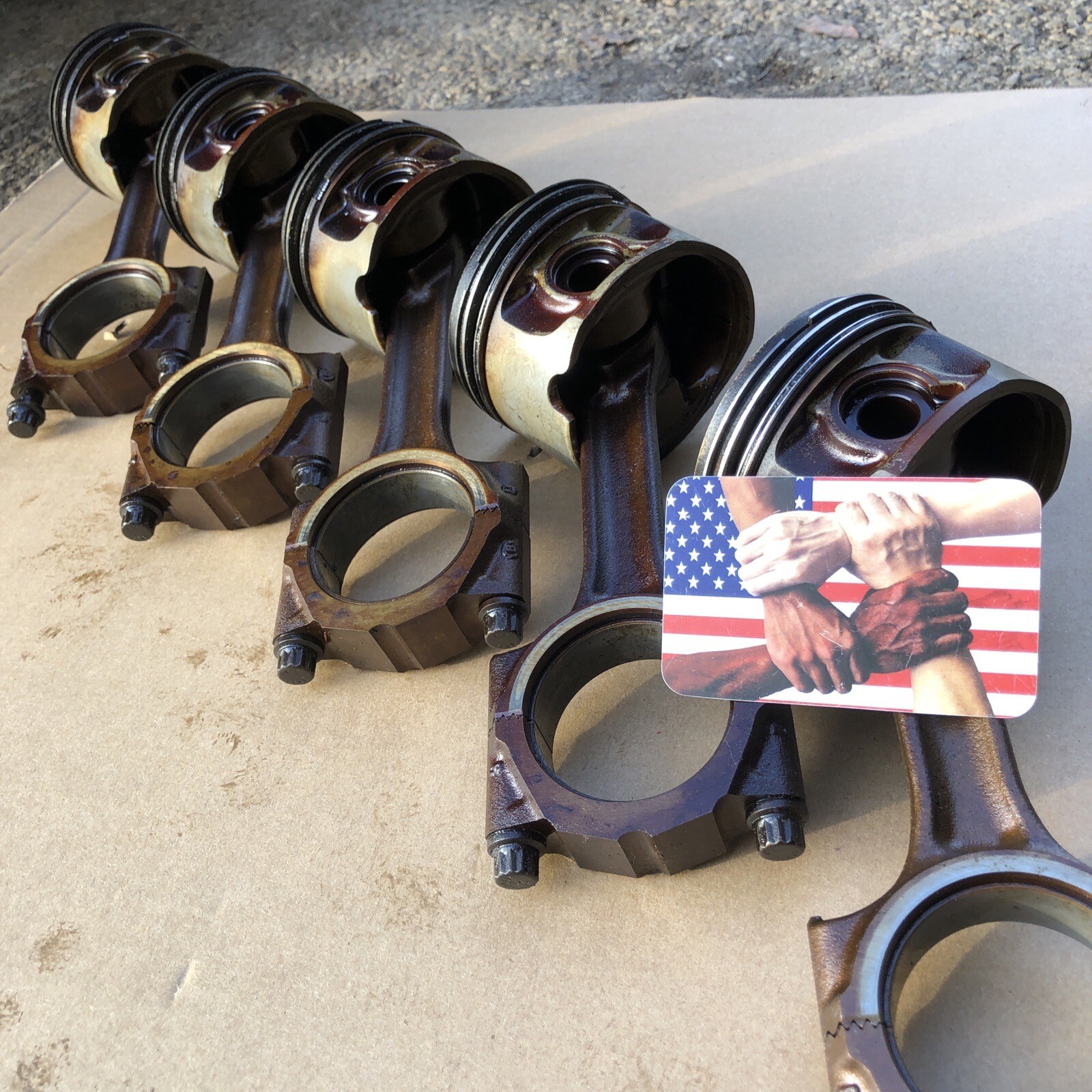 1999 Volvo XC70 2.4L Turbo Pistons Connecting Rods Set Of 5 70 Series ...