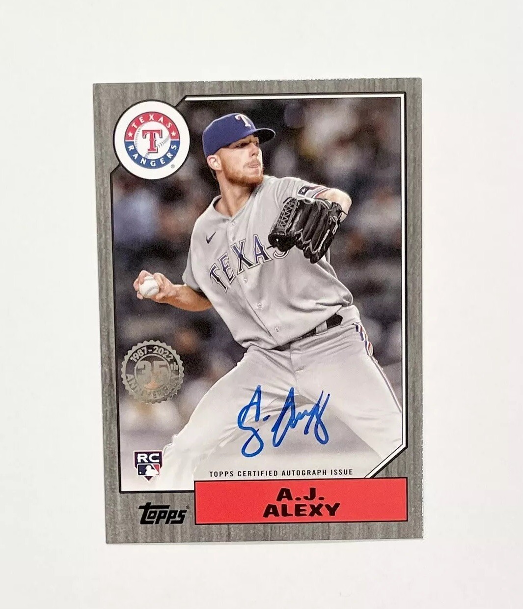 2022 Update 1987 Topps Baseball Black /199 AJ Alexy #87BA-AJA Rookie ...