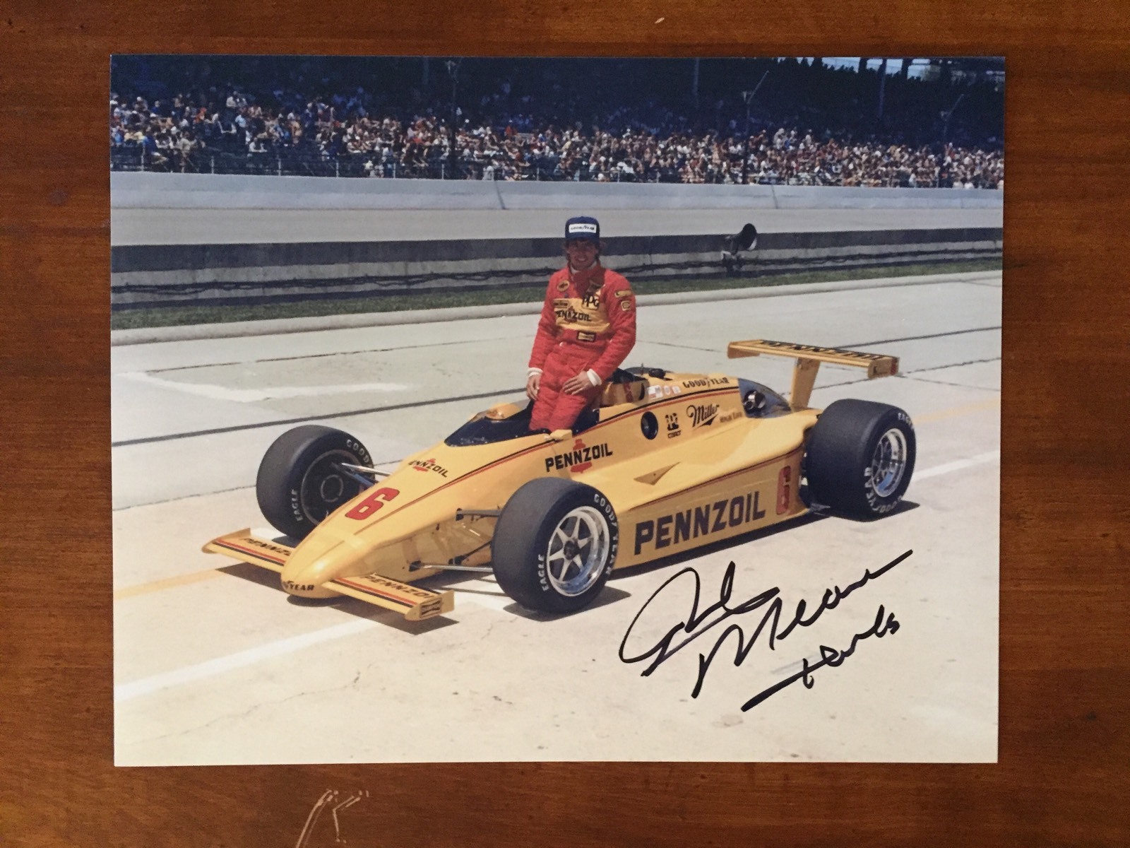 Rick Mears Signed Indy 500 Indianapolis 8 X 10 Photo Autographed 1984 ...