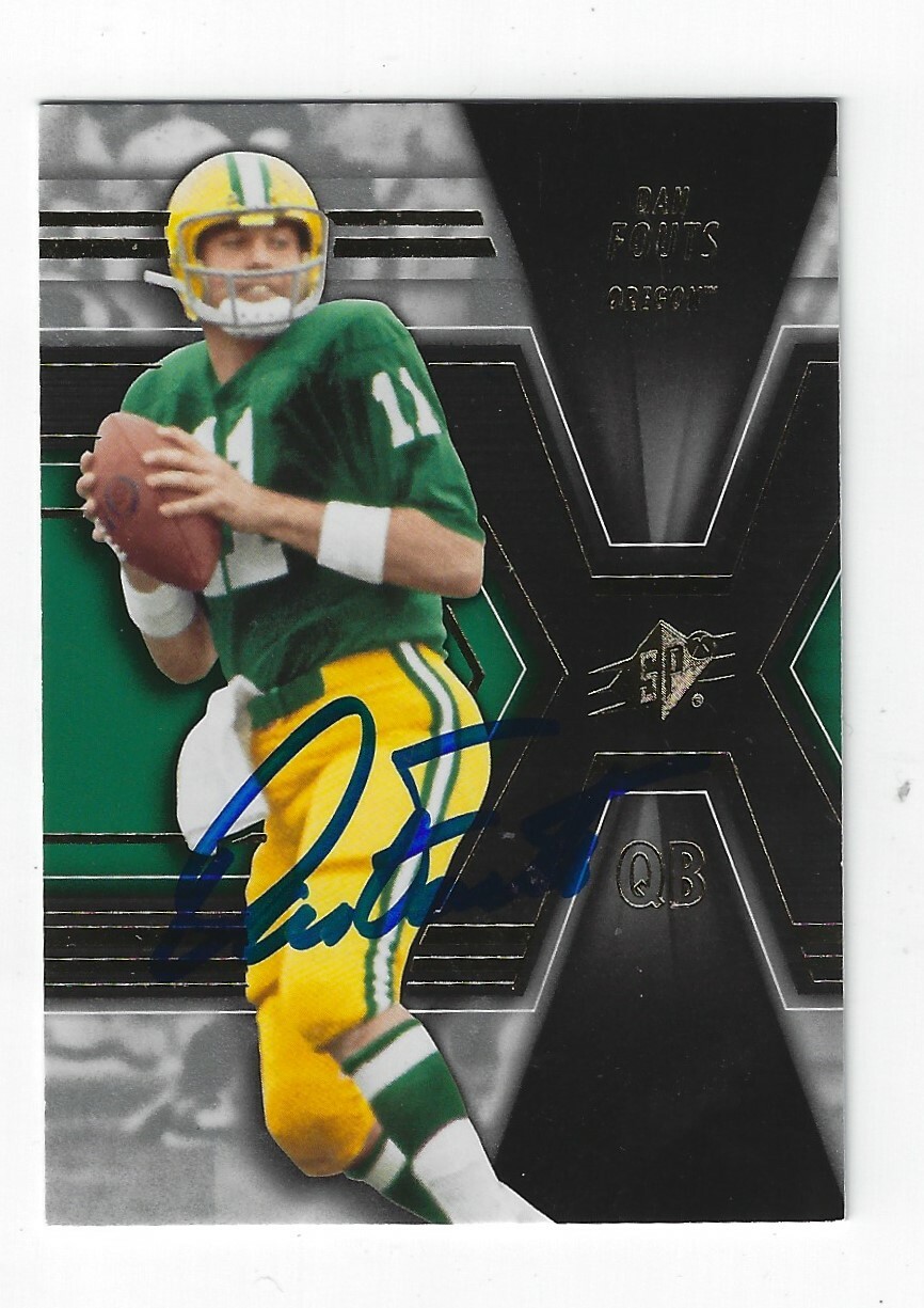 Autographed DAN FOUTS 2014 Upper Deck SPX Oregon Ducks card #34 COA | eBay