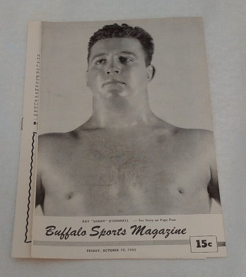 Vintage Wrestling Arena Program Territory 1945 Buffalo NWA WWE WWWF WWF ...