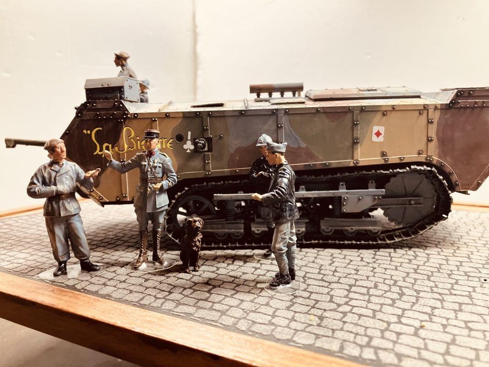 1/35 Takom French Saint Chamond Assault Tank Model Kit Built & Painted ...