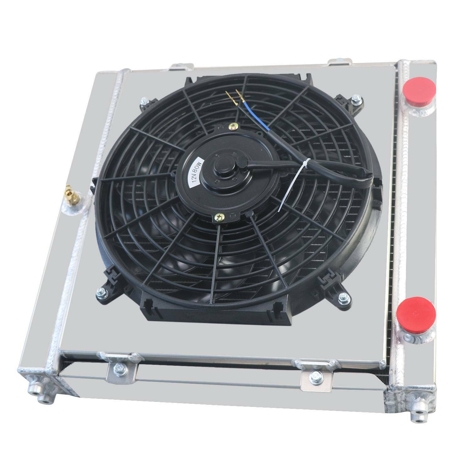 3 Row Aluminum Radiator Fan Shroud For Upgrade Double Pass Dragster ...