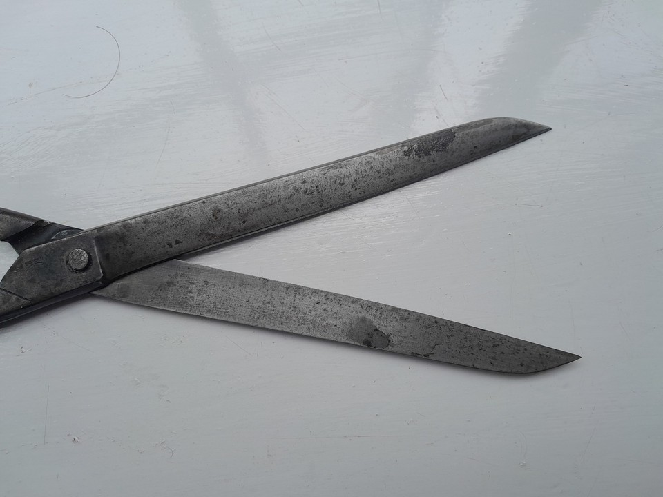 Vintage Scissors BIG Shears Made in England 1950s 0.235kg 27.8 cm | eBay UK