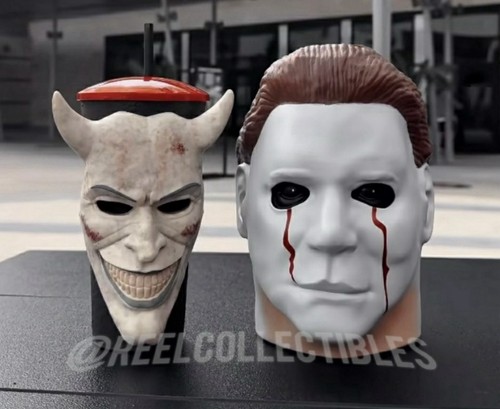 Michael Myers Mask Halloween II Popcorn Bucket + Black Phone 2 Grabber ...