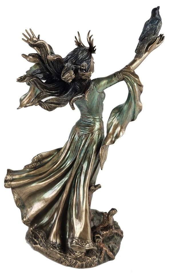 10" Morgan le Fey Morgana Arthurian Legend Enchantress Antique Bronze ...