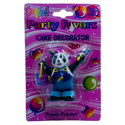 Lisa Frank Panda Painter Party Favors Cake Decorator Topper Figure ...