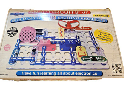 ELENCO Snap Circuits Jr. 100 Experiments Electronics Discovery Kit ...