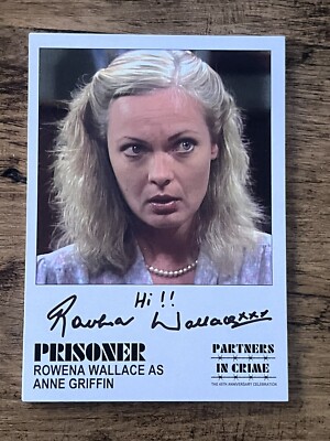 Signed Prisoner Cell Block H Rowena Wallace A6 Fan Card | eBay
