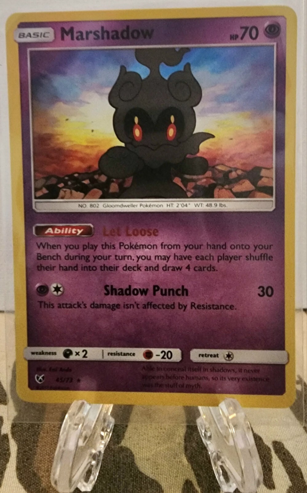 2017 Pokemon Marshadow Holo 45/73 | eBay