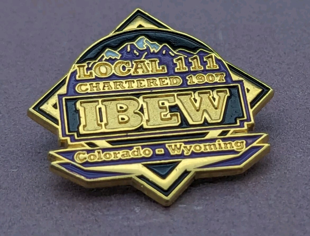Vintage IBEW LU LOCAL UNION 111 LAPEL METAL PIN International ...