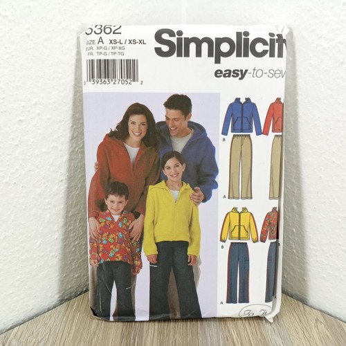 Sewing Pattern Pants Sweatshirts for Family Easy to Sew UNCUT ...