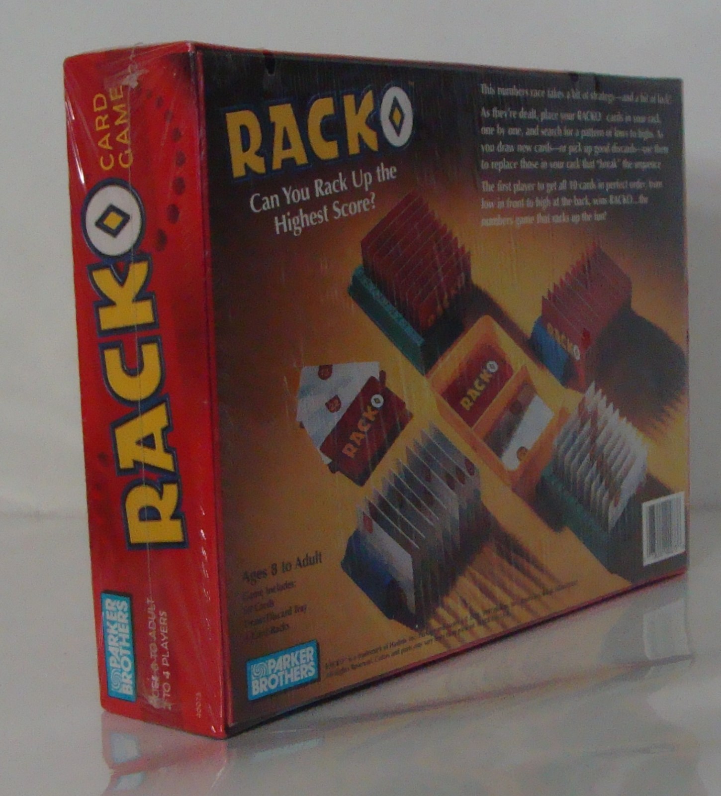 RACKO Strategy Card Game 1997 New & Sealed Parker Brothers 40073 Ages 8 ...