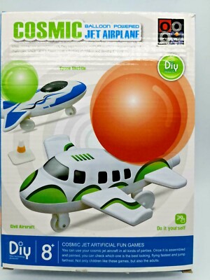STEM DIY Balloon Airplane Cosmic Powered Jet Toy Educational Science ...