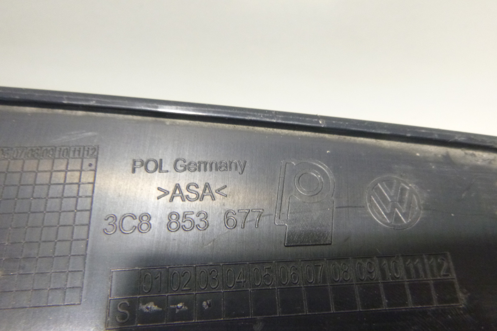 Original VW Passat CC Stossstange Gitter Lüftungsgitter 3C8853677 | eBay.de