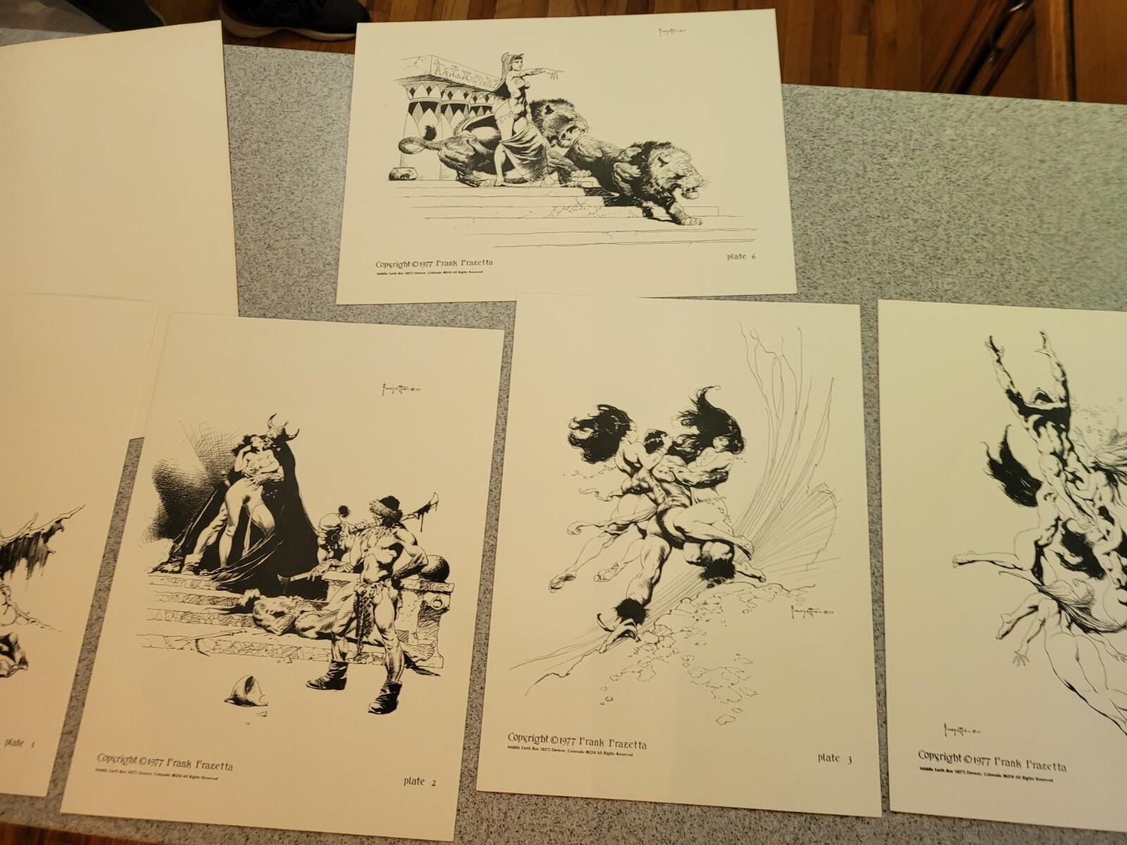 Frank Frazetta the Women of the Ages portfolio signed 1324 out of 1500 ...