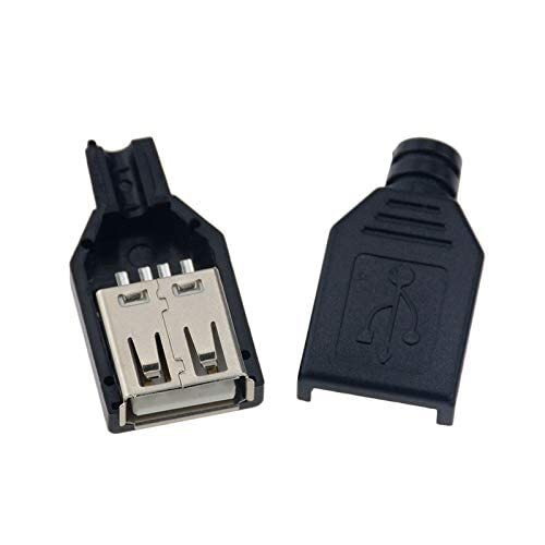 10 Pack USB Plug Replacement 4 Pin Type A Socket Connector for Fan LED ...