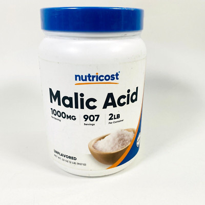 Nutricost Malic Acid Powder 2 LBS - Gluten Free, Non-GMO EXP: 12/24 | eBay