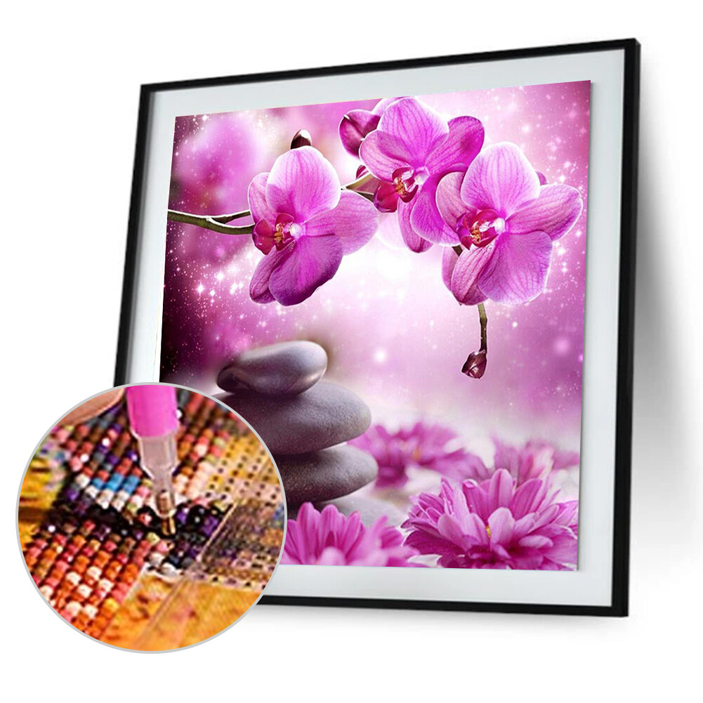Flower 5D Full Drill Diamond Painting Embroidery DIY Cross Stitch Decor ...