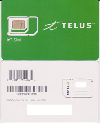 Telus Multi Sim Card (Nano + Micro + Regular) 3G 4G LTE POSTPAID or ...
