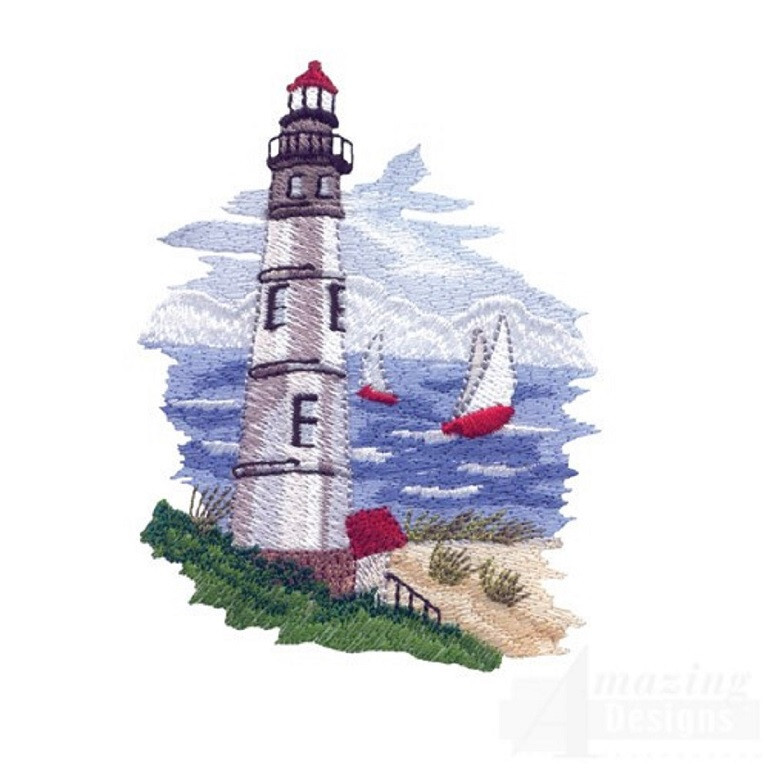 45 Scenic Lightouses Machine Embroidery Designs on USB | eBay