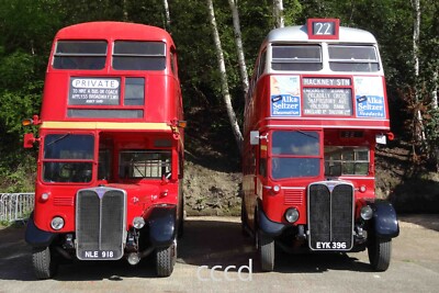 Bus photo 6x4 London Transport, RT 3028 and pre war RT1 at London Bus ...