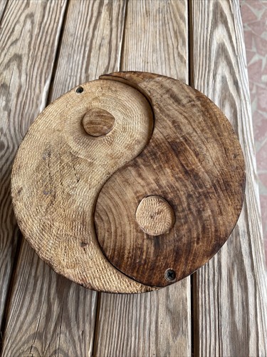 Yin Yang box Handmade Jewelry Trinket Wood Box 8” | eBay