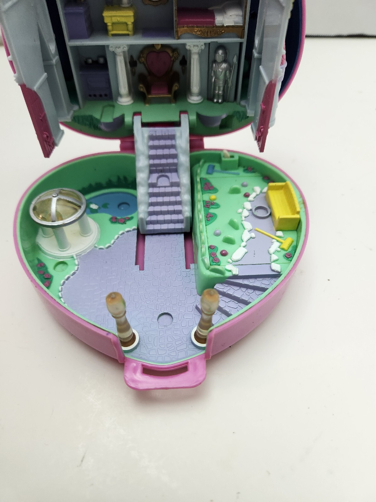 Vintage Polly Pocket Starlight Castle Pink Heart Compact 1992 Bluebird ...